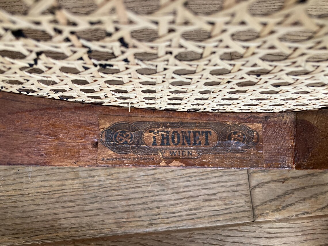 Set of 4 Authentic Thonet No 14 Chairs - Etsy