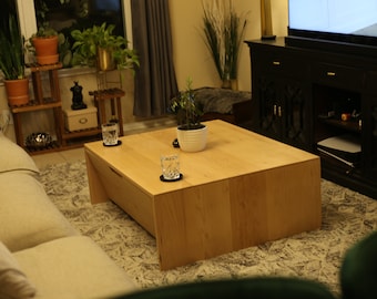 Solid Maple Coffee Table - Etsy