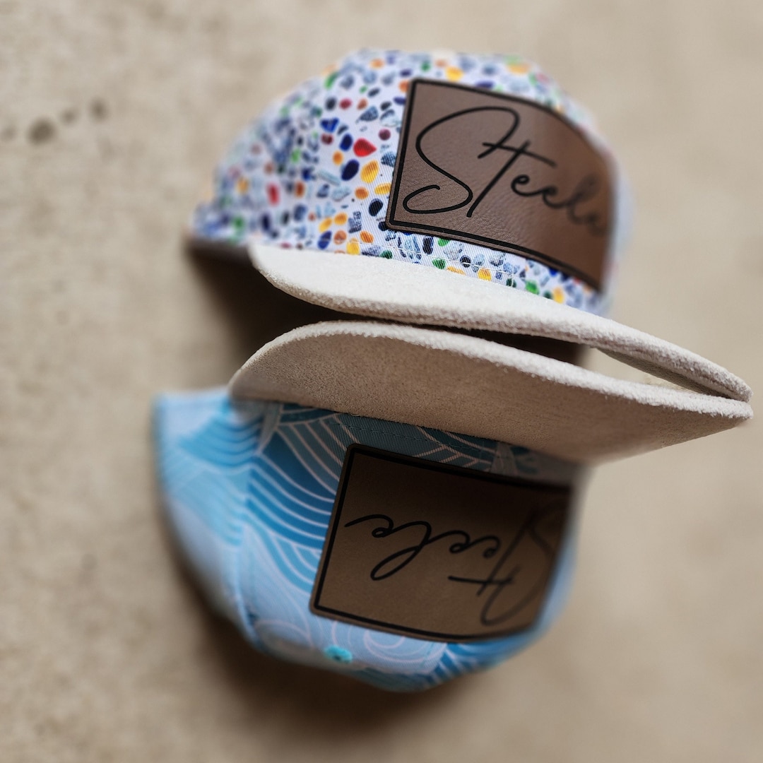 Cursive Pebbles GOKO Personalized Cursive Toddler Hat Rectangle Custom ...