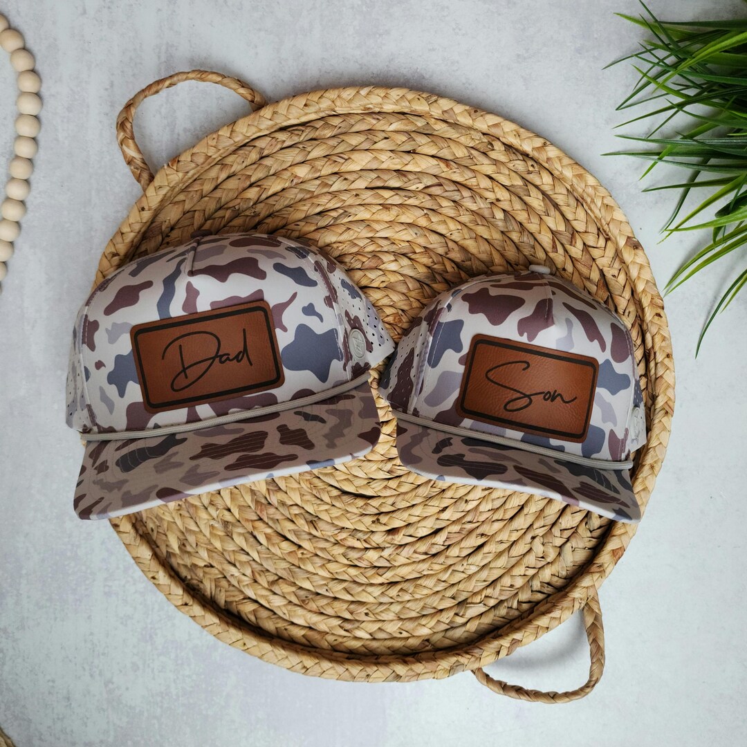 GOKO Venture Hat | Deer Camo | Rectangle Cursive | Dad and Son Hat ...