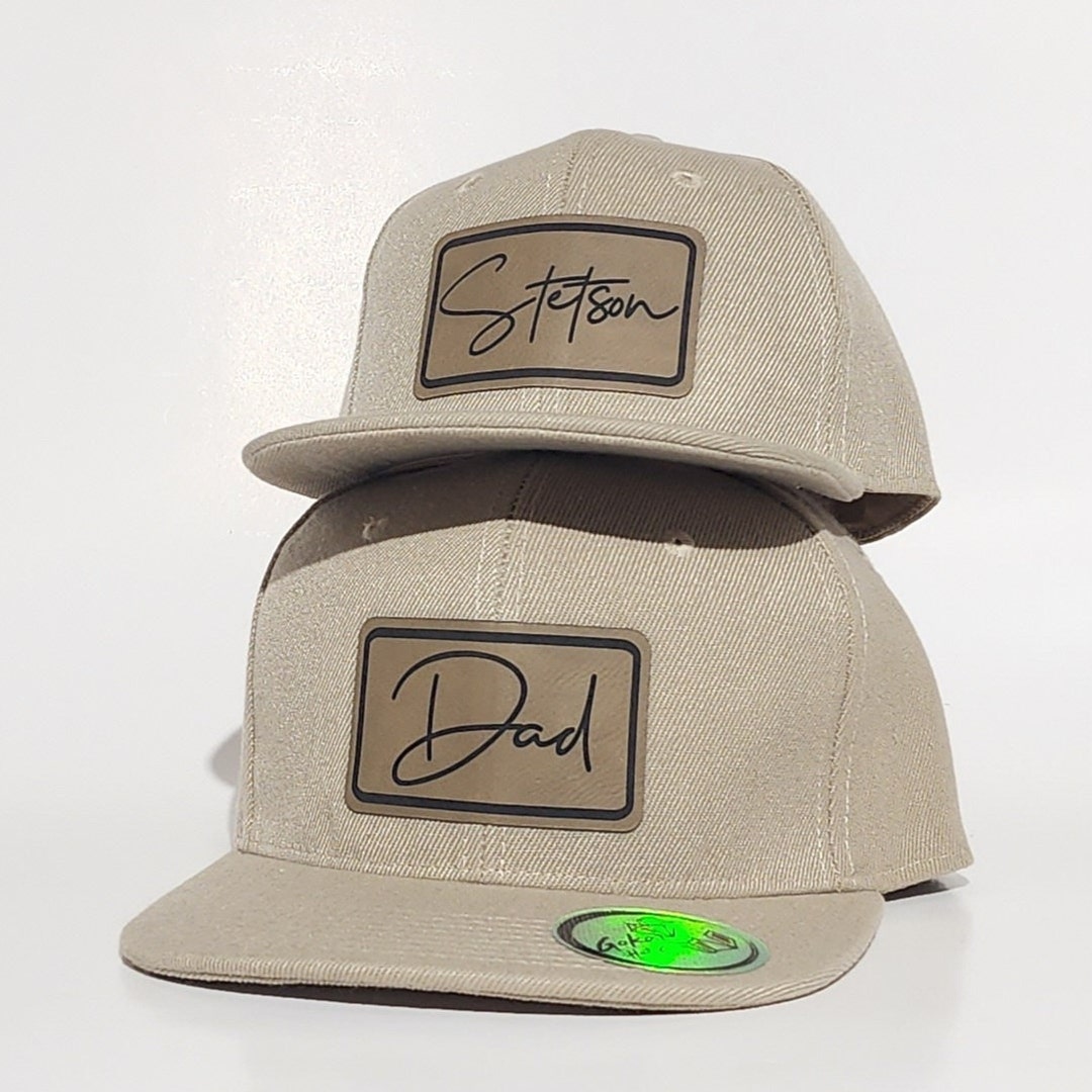 Cursive Toddler Hat | Rectangle | Custom Baby Kids Youth Adult Snapback ...