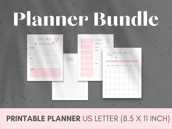 Printable Planner Bundle | Etsy