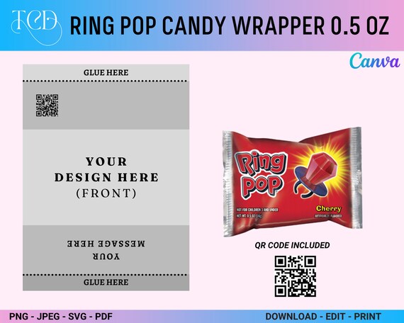 Ring Pop Up Card Template
