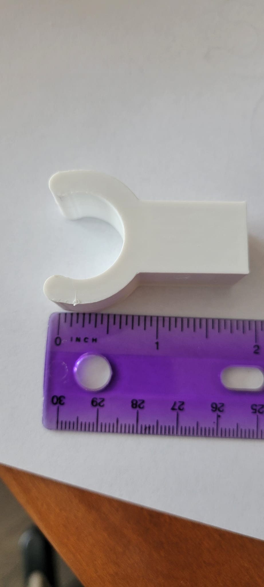 White 1/2" PVC Stand off Clip - Etsy
