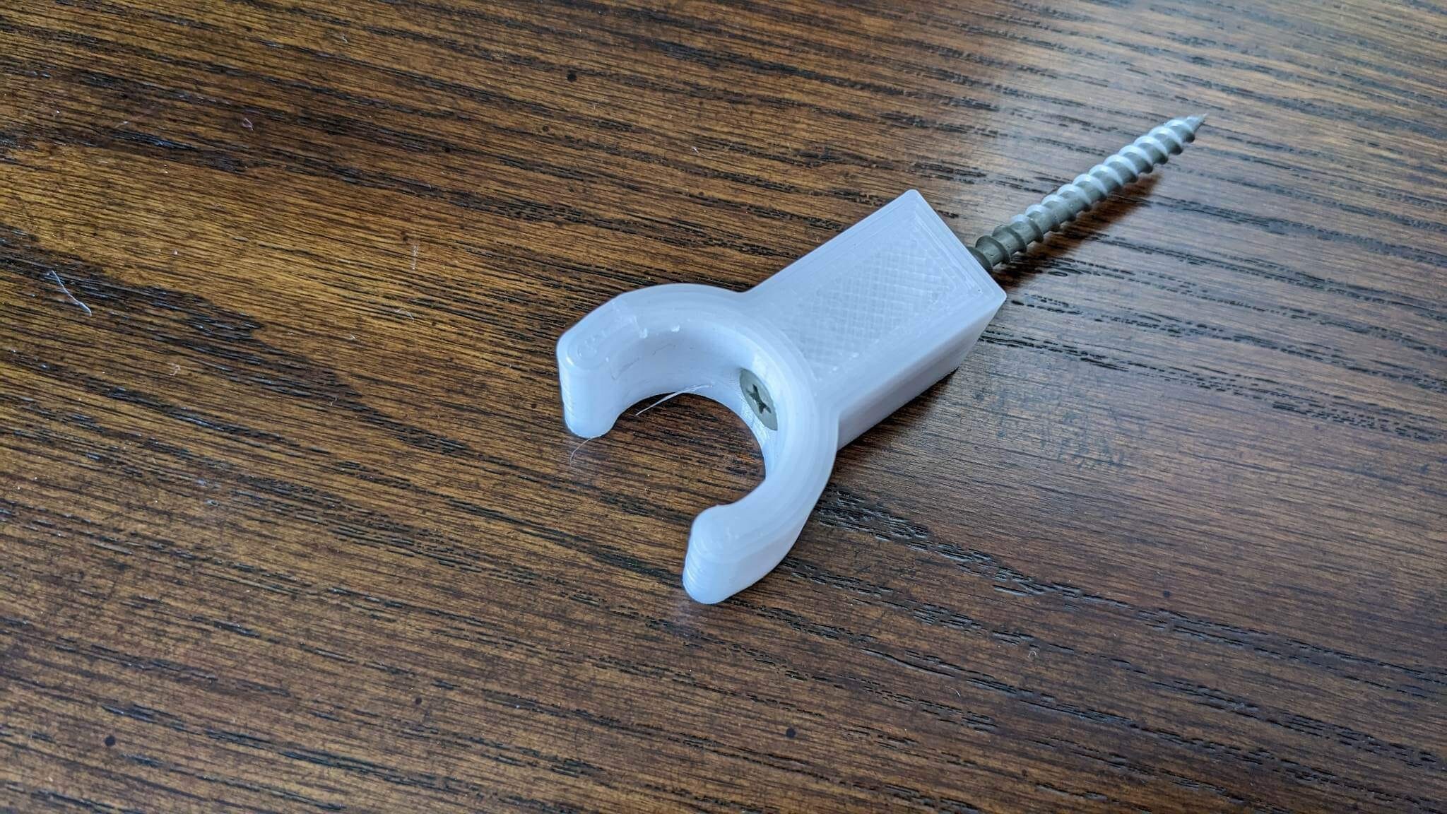 White 1/2" PVC Stand off Clip - Etsy