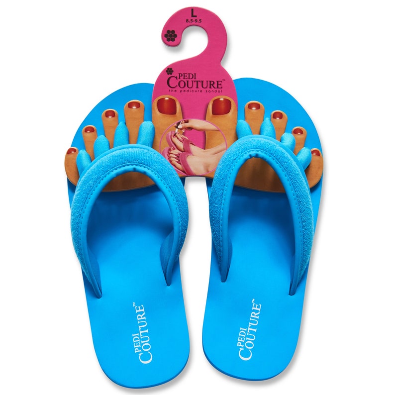 Pedi Couture Toe Separator Sandals for Women - Foam Sole Sandals ...