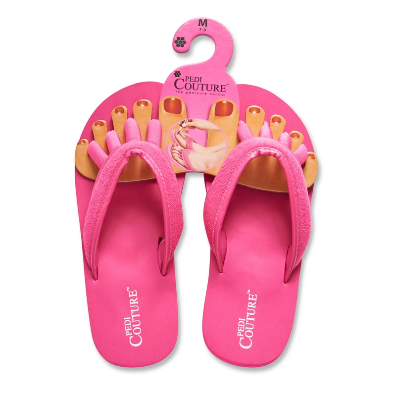 Pedi Couture Toe Separator Sandals for Women - Foam Sole Sandals ...