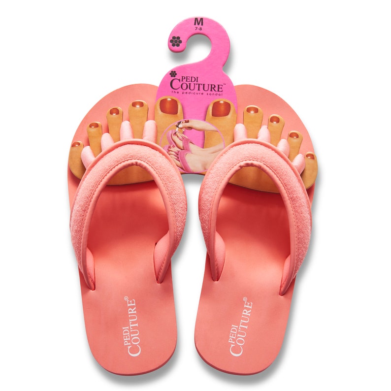 Pedi Couture Toe Separator Sandals for Women - Foam Sole Sandals ...