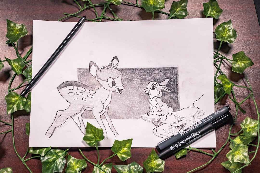 Fan Art of Bambi and Panpan - Etsy