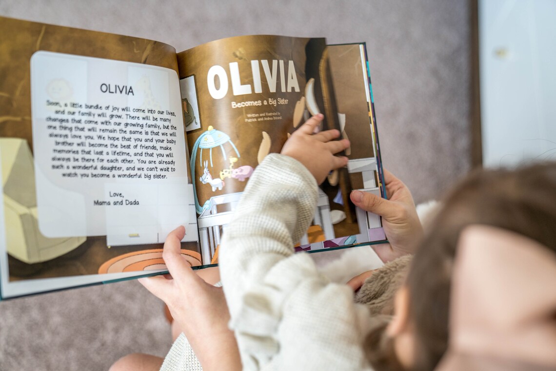 Personalized Big Sister Announcement Book Big Sister Gift - Etsy