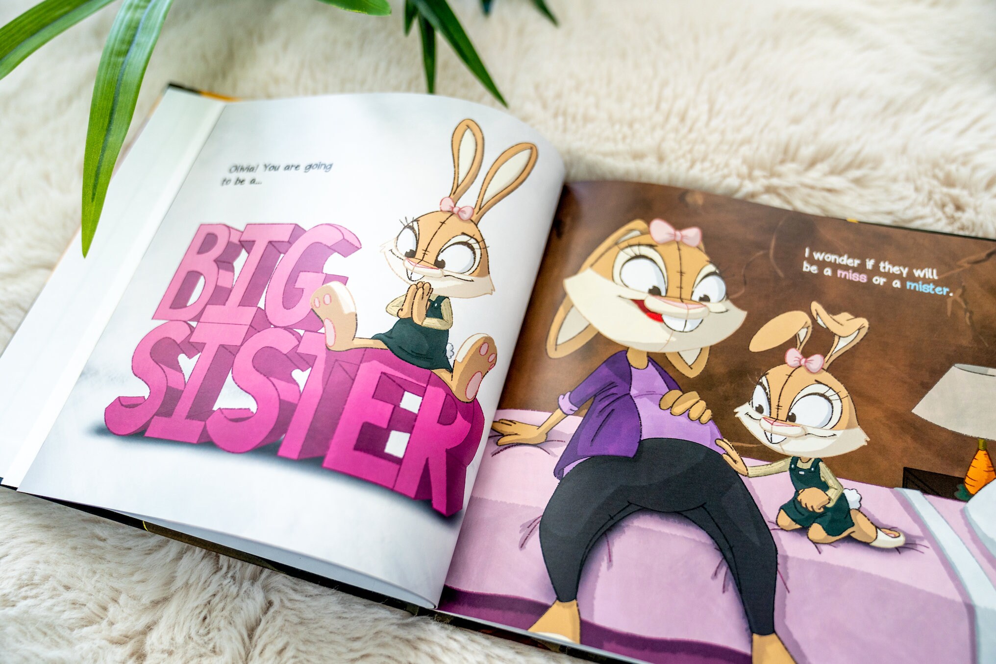 Personalized Big Sister Announcement Book | Big Sister Gift - Etsy