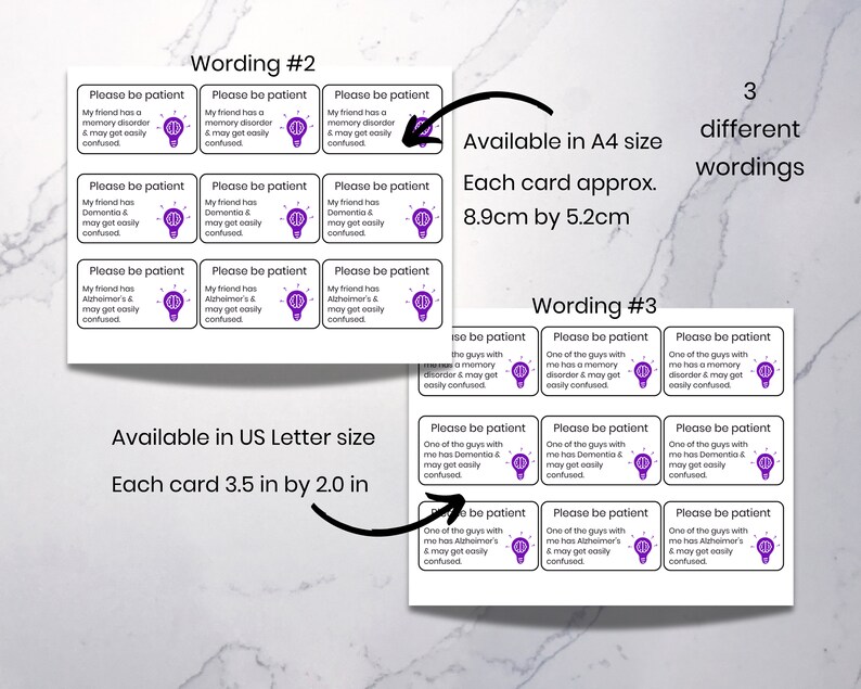 Alzheimer’s Dementia Men’s Companion Card, My Companion Has a Memory ...