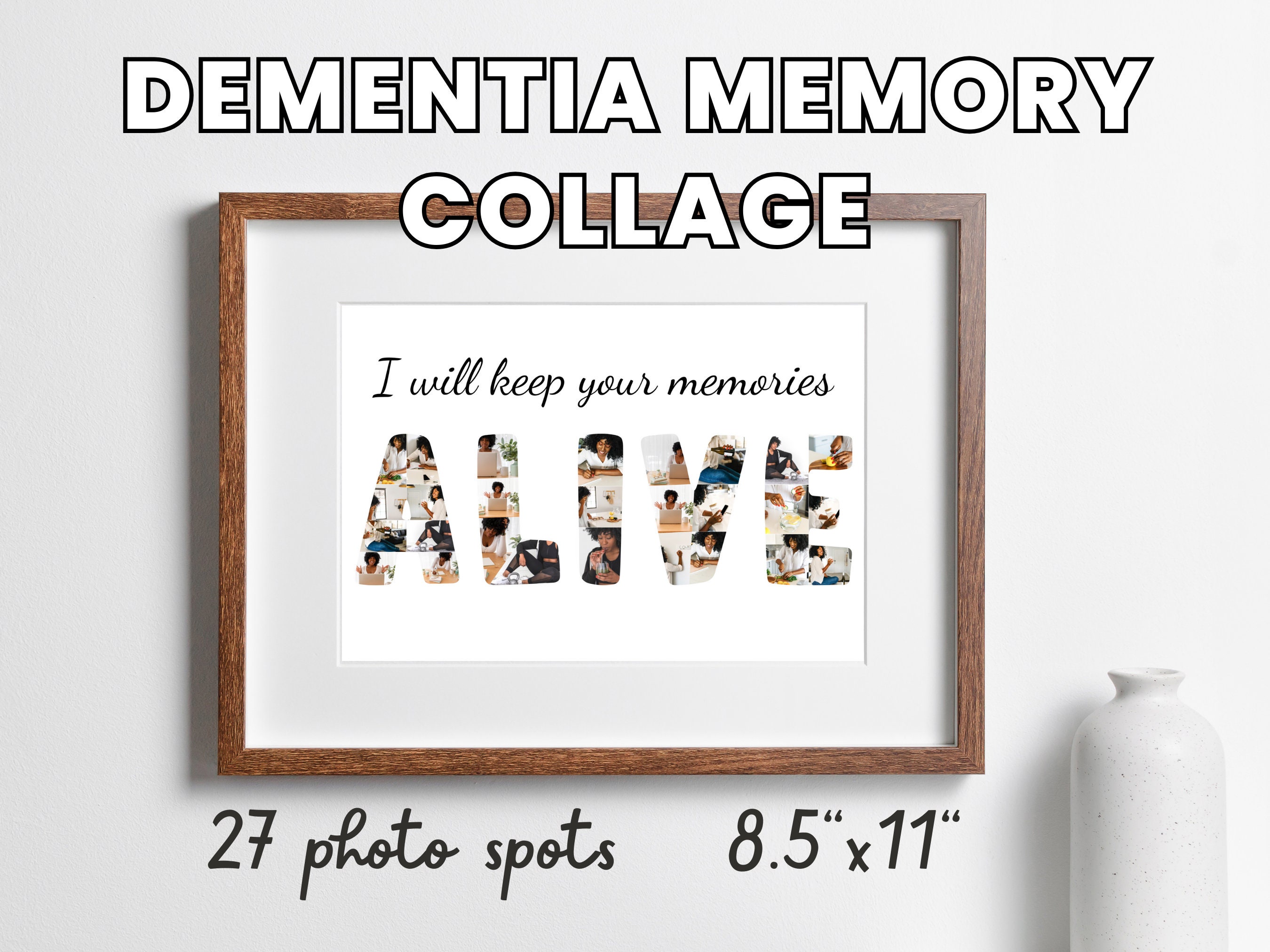 Dementia Memory Collage, Memory Photo Collage, Photo Collage Frame ...