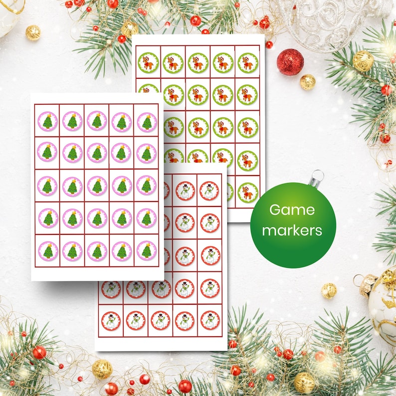 Christmas Bingo Cards, Dementia Christmas Activities, Games for Seniors ...