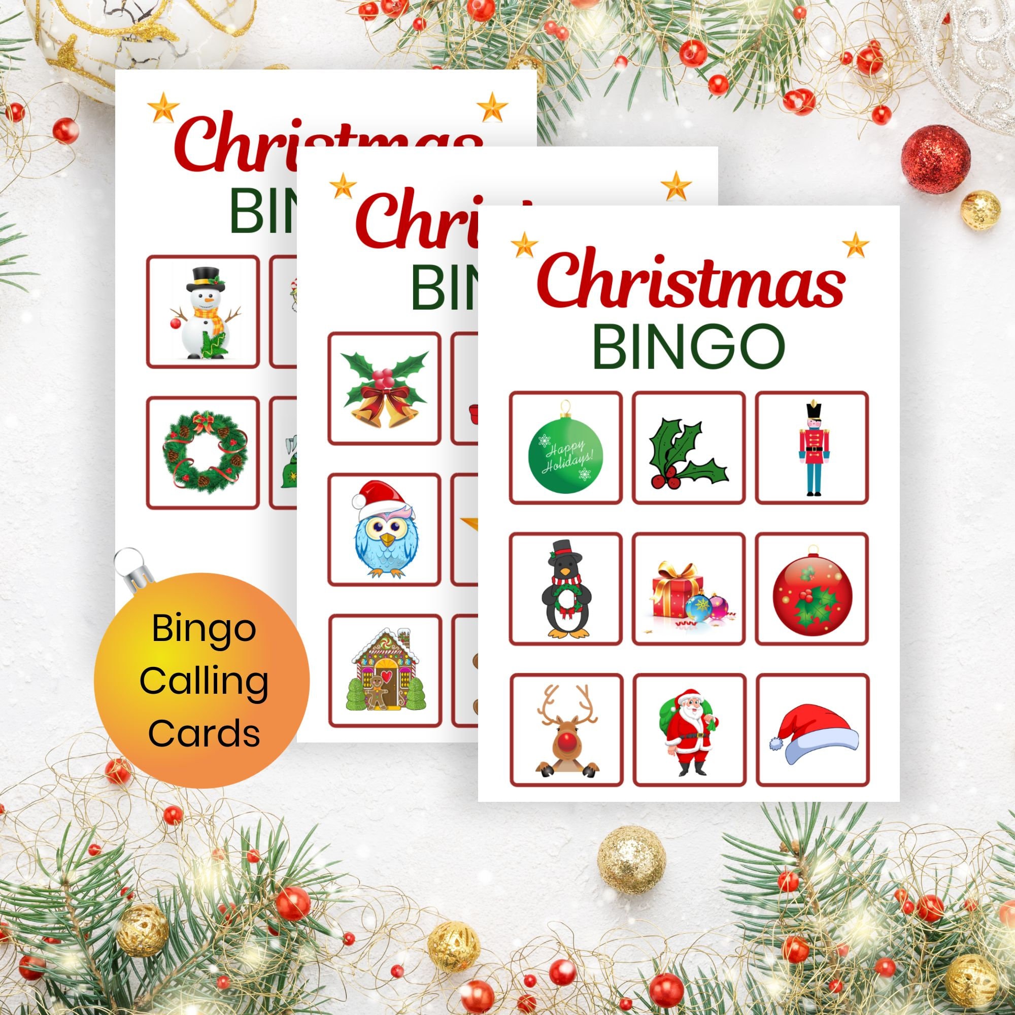 Christmas Bingo Cards, Dementia Christmas Activities, Games for Seniors ...