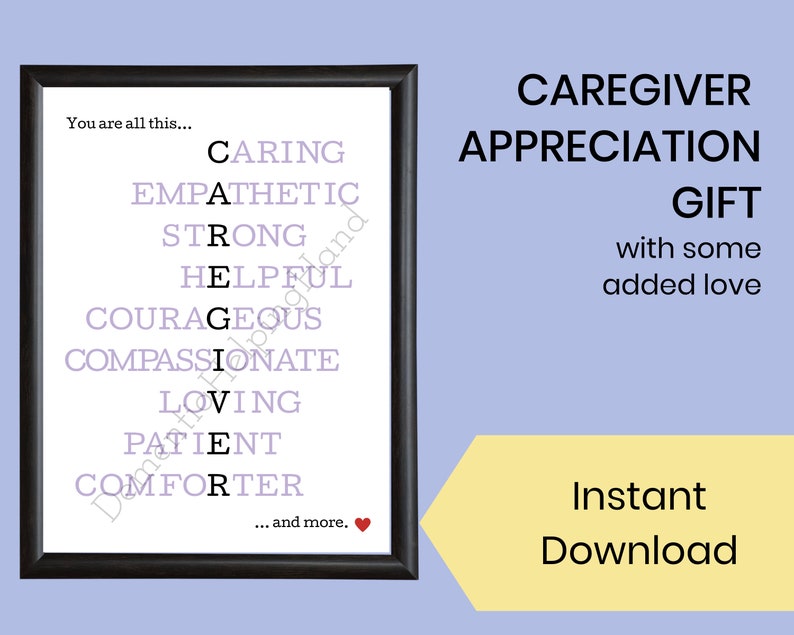 Caregiver Appreciation Gift Caregiver Gift Caregiver - Etsy