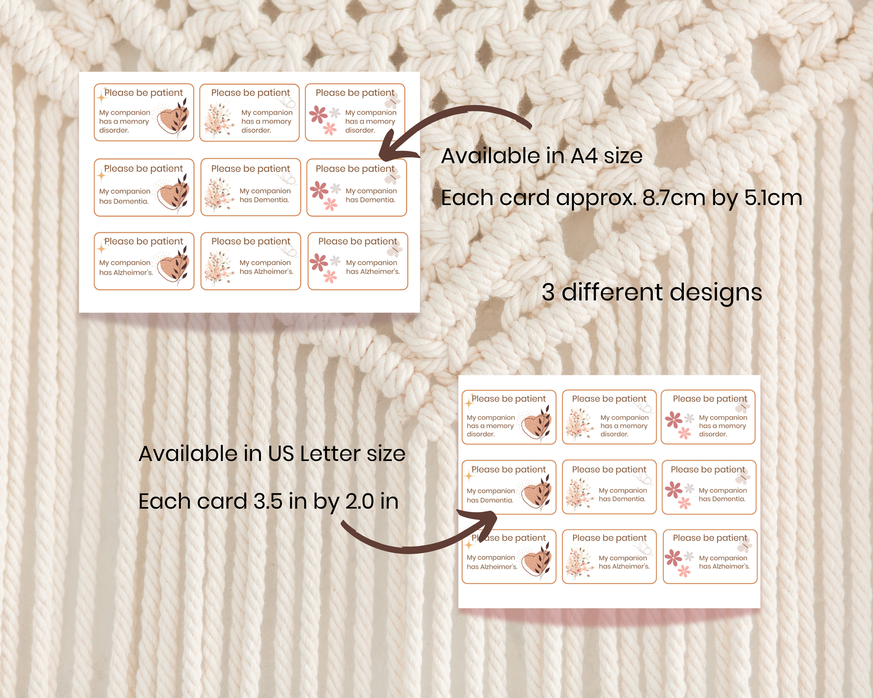 Dementia Awareness Conversation Cards, Alzheimers Cards to Hand Out ...