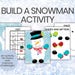 Build a Snowman, Winter Activity, Snowman Printable, Dementia Activity ...