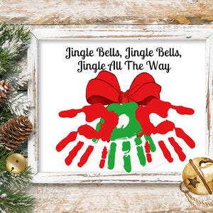 Christmas Handprint Art, Christmas Handprint Crafts, Adult Handprint ...