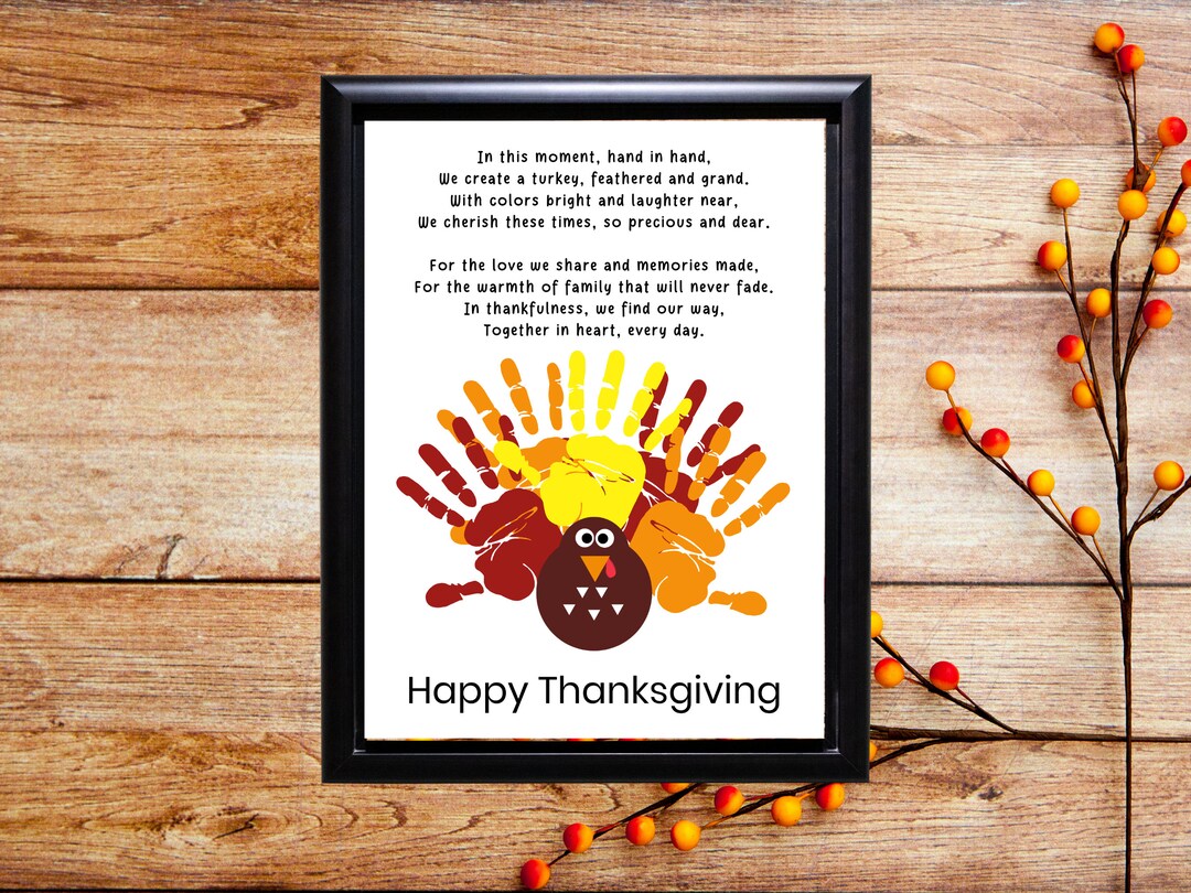 Handprint Art Thanksgiving, Painted Hand Turkey, Turkey Handprint, Fall ...