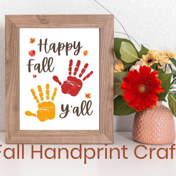 Adult Handprint Art - Etsy