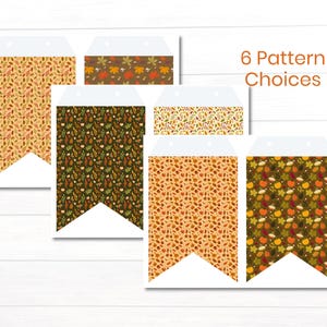 Fall Banner Customizable, Autumn Printable Banner, Thanksgiving Garland ...