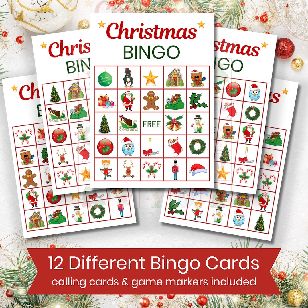 Christmas Bingo Cards, Dementia Christmas Activities, Games for Seniors ...