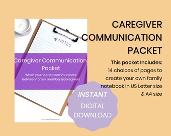 Caregiver Daily Log - Etsy