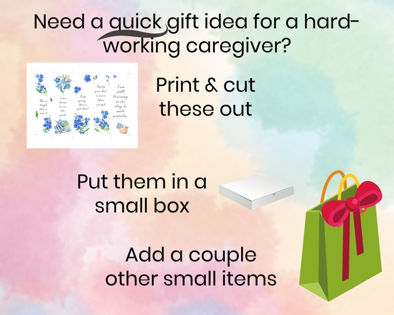 Caregiver Affirmations, Dementia Caregiver Bookmarks, Inspirational ...