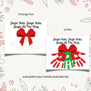 Christmas Handprint Art, Christmas Handprint Crafts, Adult Handprint ...