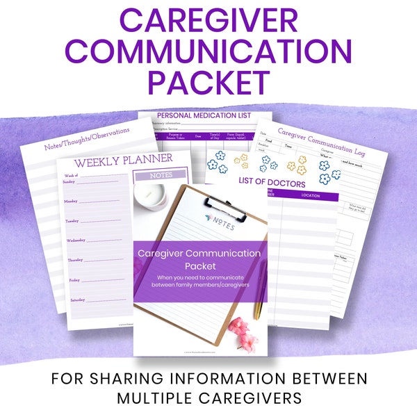 Caregiver Log - Etsy