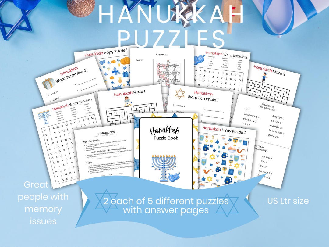 Hanukkah Game Bundle, Menorah, Jewish Culture, Jewish Holidays, Happy ...