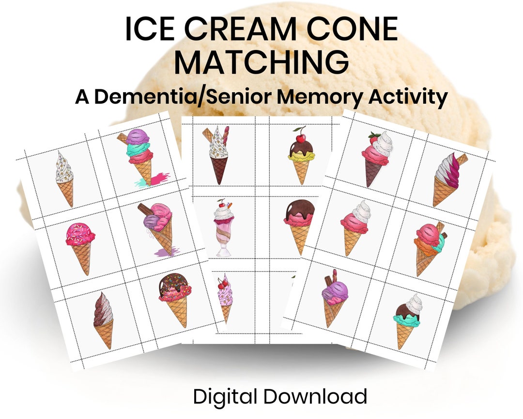 Matching Cards for Dementia, Dementia Sorting Activity for Seniors ...