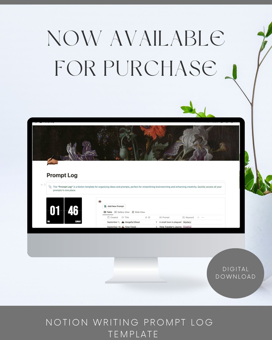 Notion Prompt Log Save All You Writing Prompts in One Place - Etsy