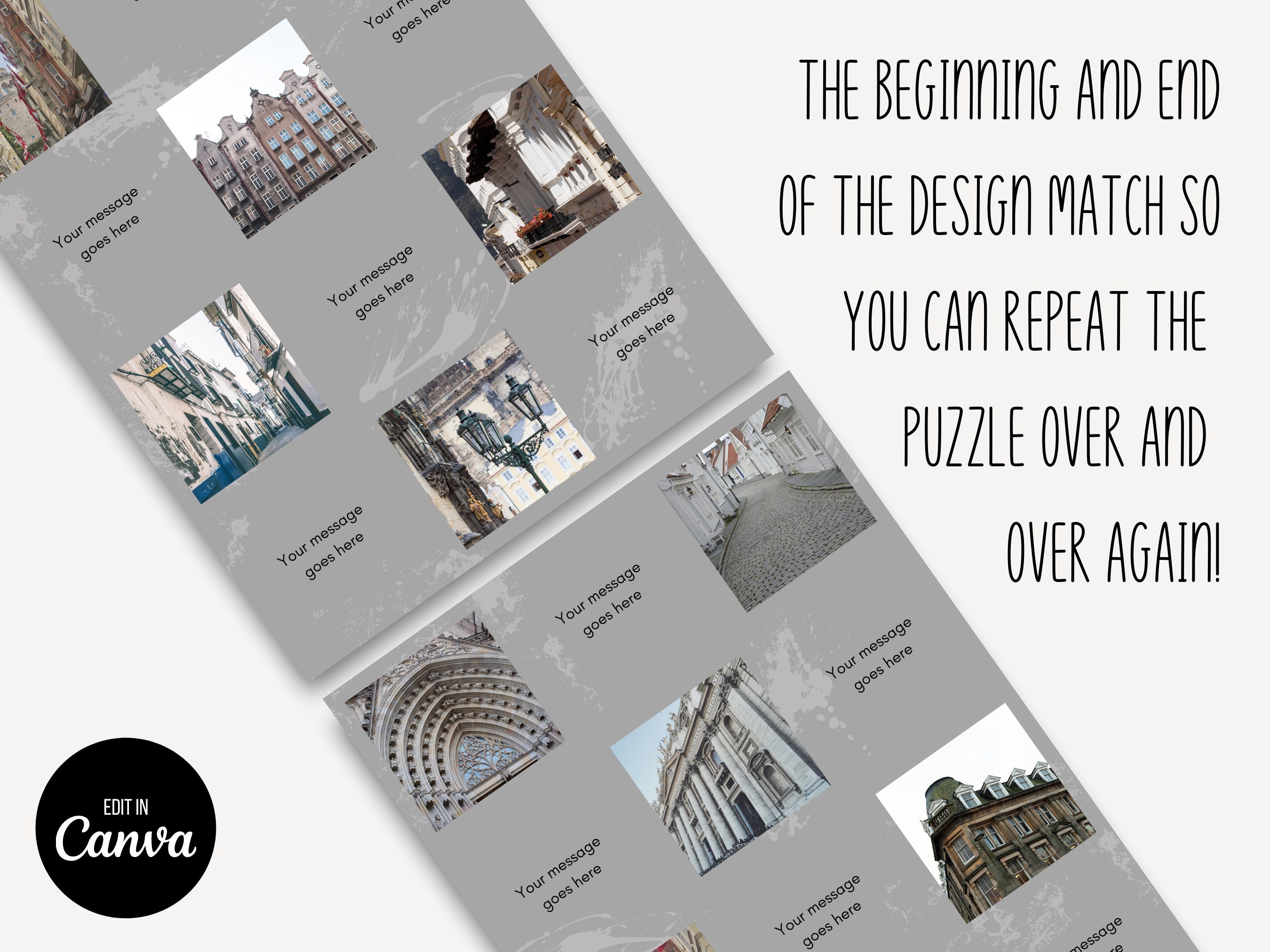 Instagram Puzzle Instagram Template Instagram Grid - Etsy