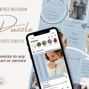 Instagram Puzzle Instagram Grid Instagram Layout - Etsy