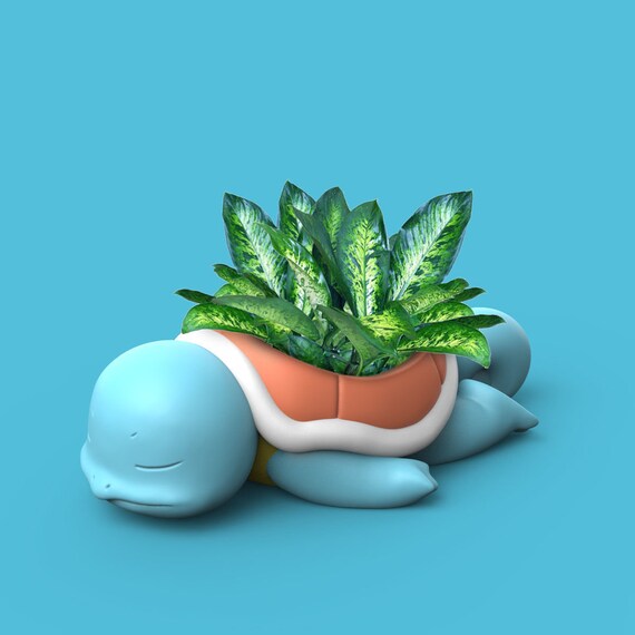 Pokemon Squirtle Planter DIY Paint Project - Etsy