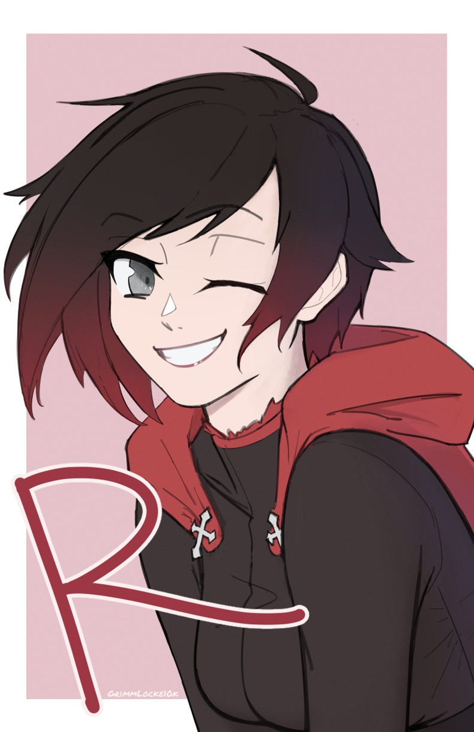 RWBY Ruby Rose Print - Etsy