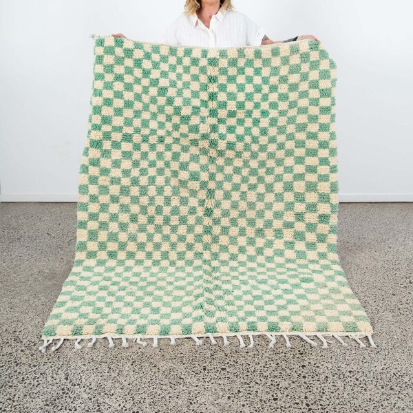 Green Moroccan Rug - Etsy