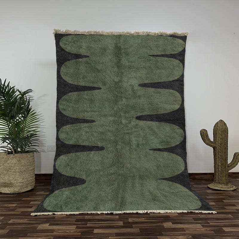 Green Moroccan Rug - Etsy