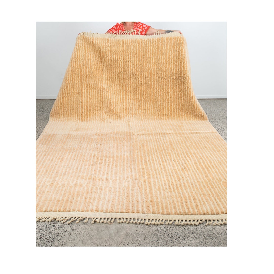 Premium Yellow Scandi Boho Rug , Custom Moroccan Carpet - Etsy