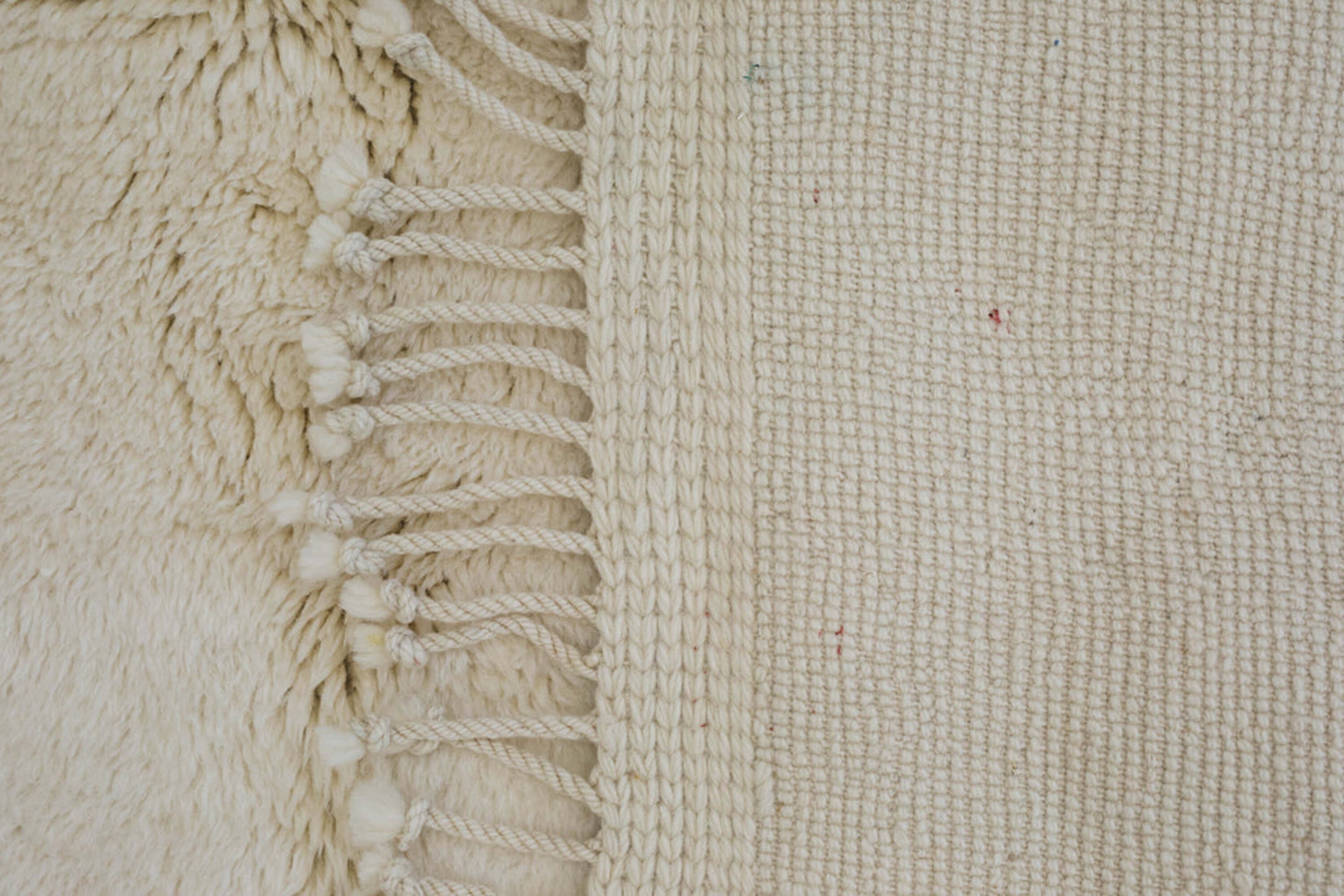 Authentic Custom Moroccan Beni Mrirt Rug Creamy White Modern Scandi ...