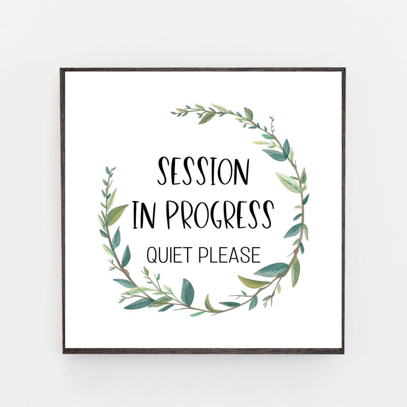 Quiet Please Sign - Etsy