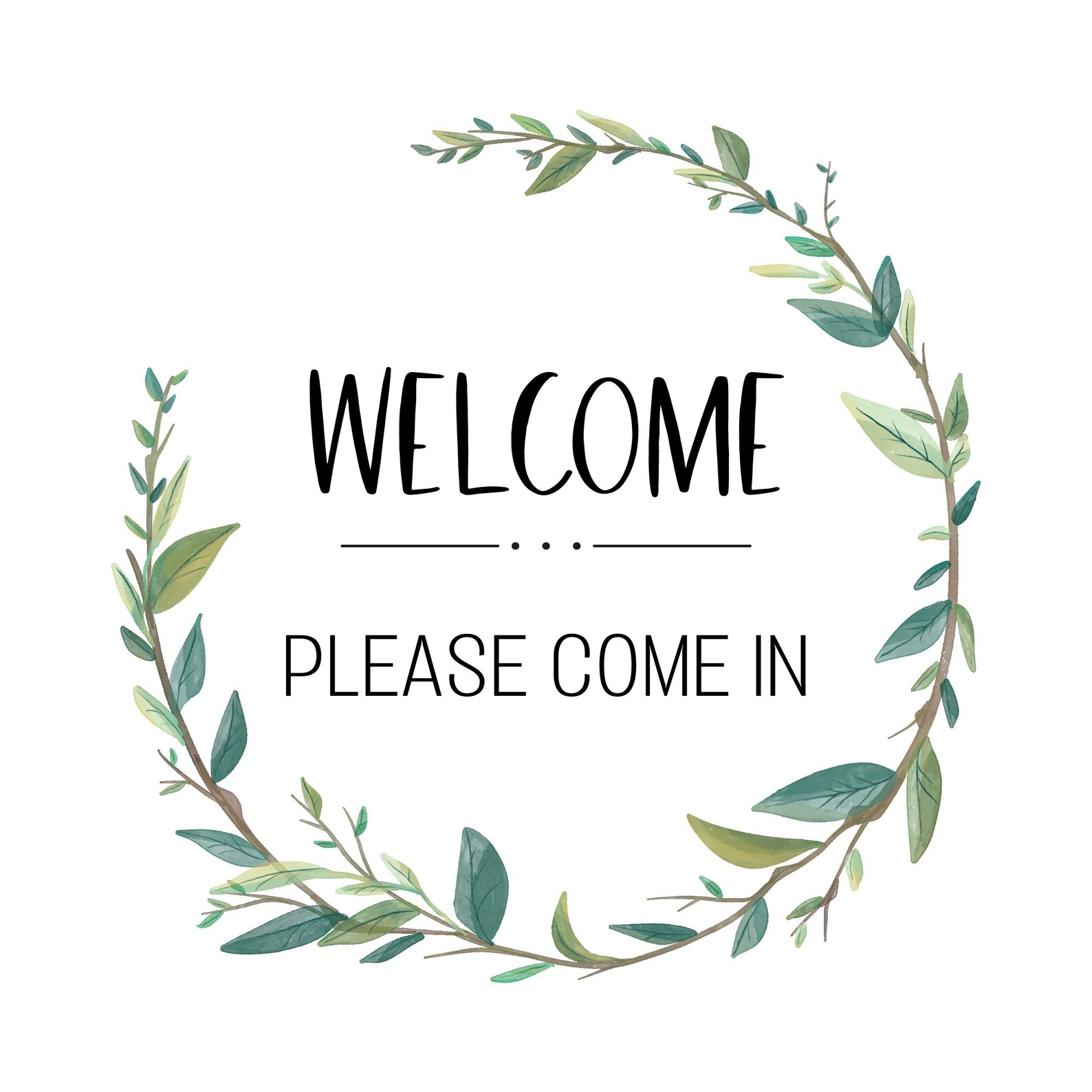 Welcome Printable-printable Business Welcome-welcome Download-12"x 12 ...