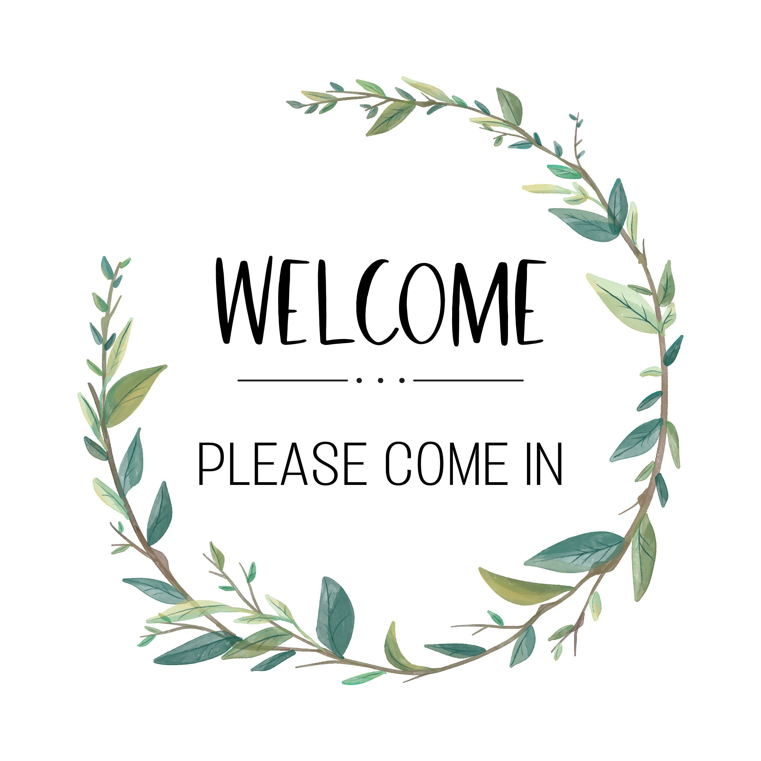 Welcome Printable-printable Business Welcome-welcome Download-12"x 12 ...