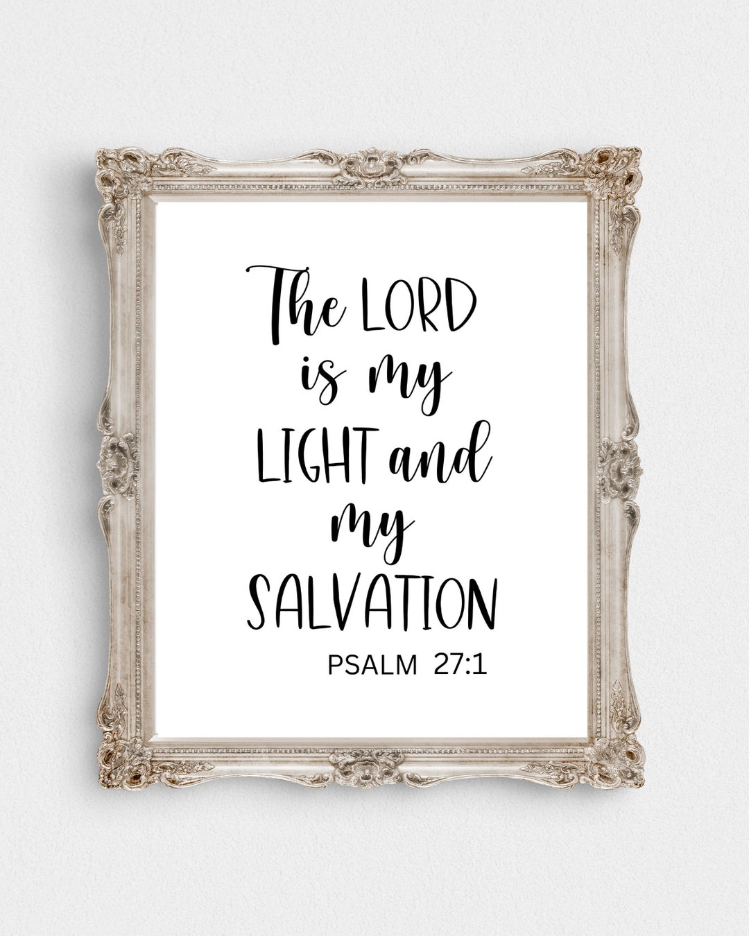 The Lord is My Light and My Salvation Printable-8"x 10" Printable ...