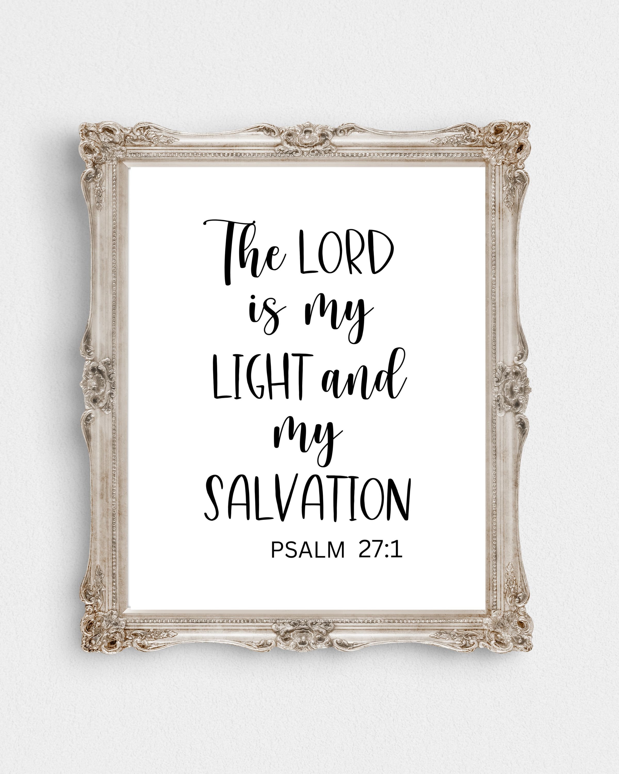 The Lord is My Light and My Salvation Printable-8"x 10" Printable ...