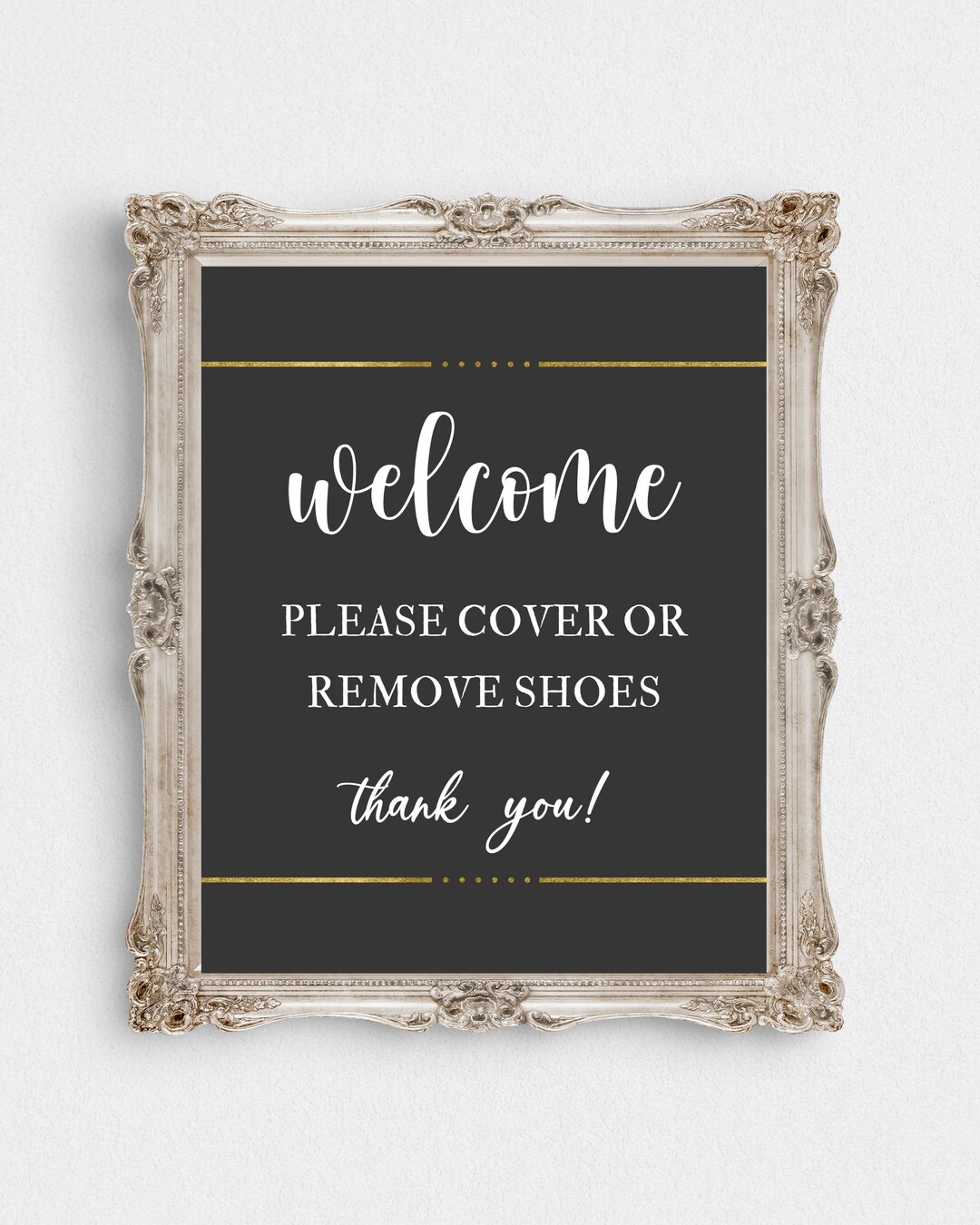 Welcome Please Cover or Remove Shoes Printable-8"x 10" Downloadable ...
