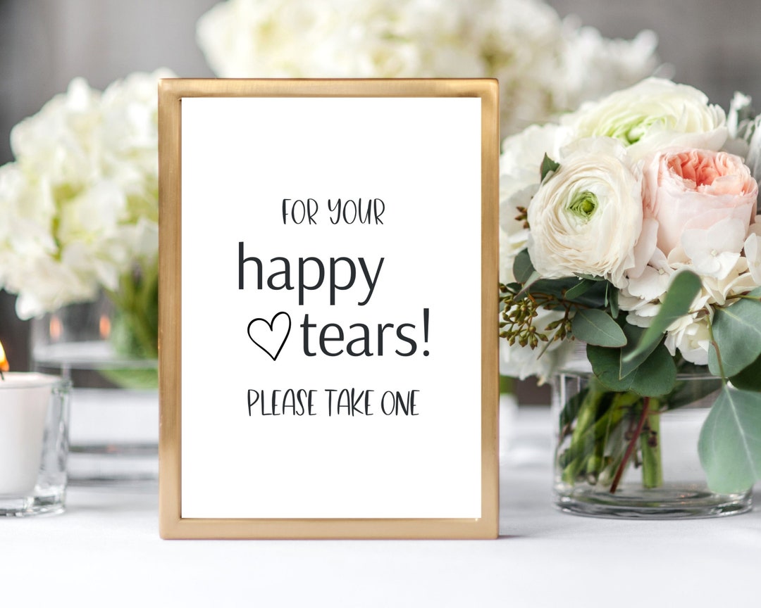 Happy Tears Printable-8"x 10" Printable Download-for Your Happy Tears ...