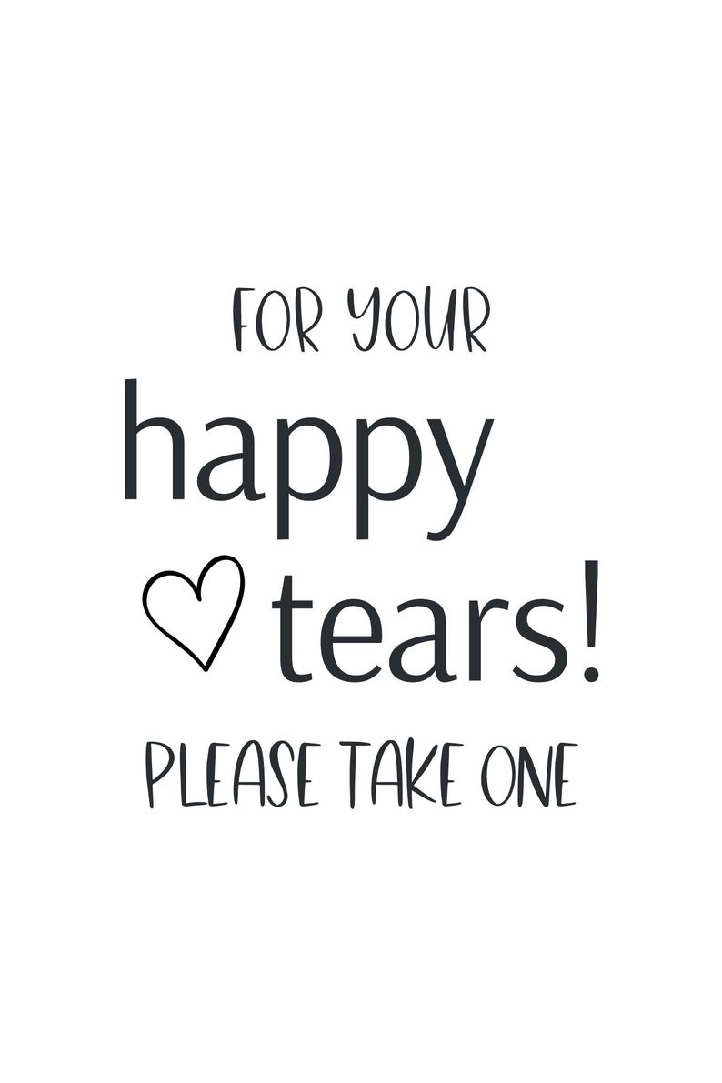 Happy Tears Printable-8"x 10" Printable Download-for Your Happy Tears ...